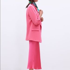 Zara | Jackets & Coats | Zara Pink Jacket With Lapels | Poshmark